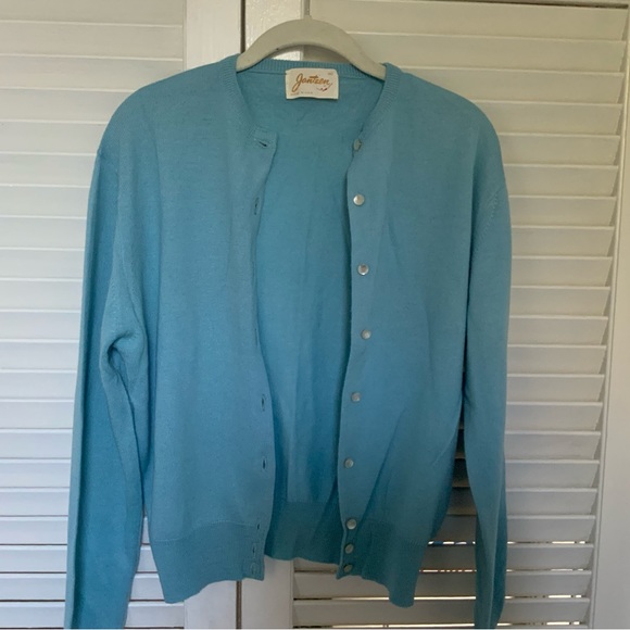 Sweaters | Vintage Jansen Robin Egg Blue Cardigan | Poshmark